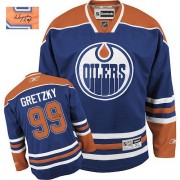 CCM Edmonton Oilers NO.99 Wayne Gretzky Men's Jersey (Royal Blue ...